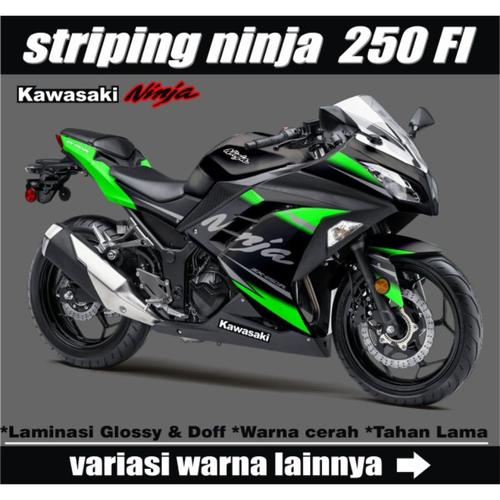 Jual Striping Motor Ninja 250 Fi Old / Decal Kawasaki Ninja Fi 250 Old ...