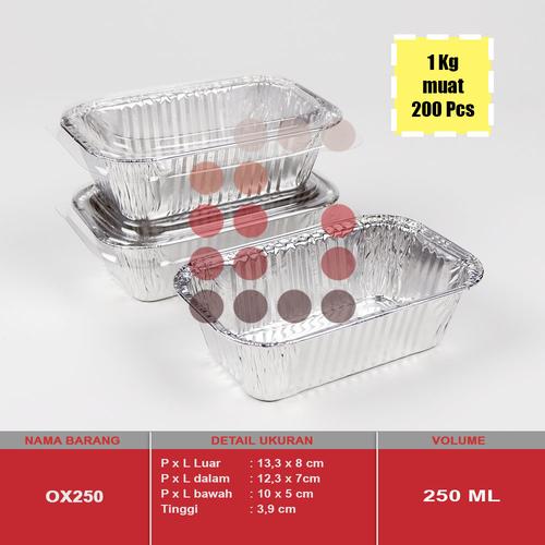 Jual alumunium foil cup OX 250 tanpa tutup - Kota Cimahi - gudang-packaging | Tokopedia