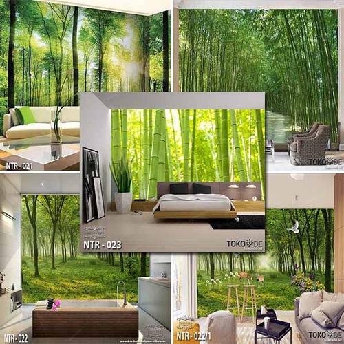 Jual 3D Wallpaper Custom | Sticker pemandangan Stiker hutan Forest ...