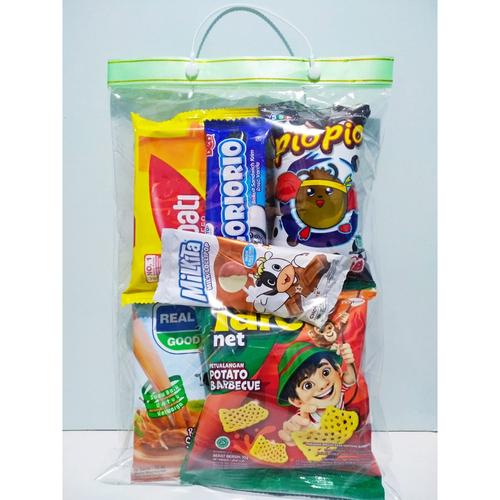 Jual paket snack ulang tahun ultah anak bingkisan jajan goodie bag ...