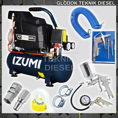 Jual IZUMI MINI AIR COMPRESSOR 3/4 HP 9L 1 PHASE KOMPRESOR ANGIN JAPAN ...