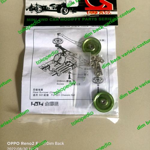 Jual Rep Tamiya 95237 roller 19mm aluminum dural bearing ( green ...