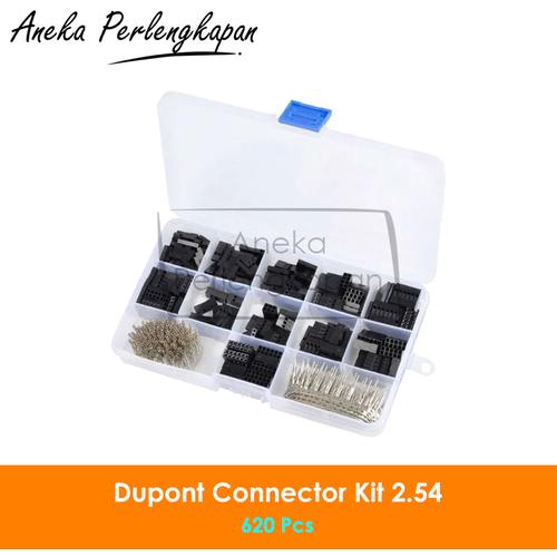 Jual 620pcs Dupont Connector 2.54mm Dupont Header Jumper Housing Set ...