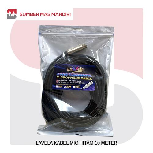 Jual KABEL MIC / KABEL MICROPHONE 5M,10M,15M HITAM LAVELA - 15M ...