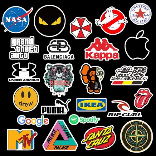 Promo 24Pcs STICKER BRAND LOGO HYPEBEAST Medium Size Stiker Motor Koper ...