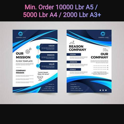 Jual Flyer A5 / Leaflet A4 / Cetak Brosur Print Poster A3 Art Paper 150 ...