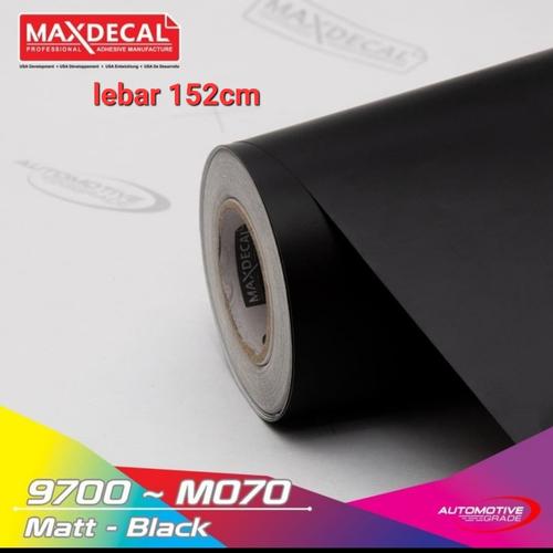 Jual Sticker Maxdecal lebar 152CM 9700 M070 Black Matt Hitam Doff 152 ...