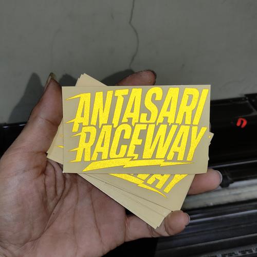Jual sriker ANTASARI RACEWAY stiker motor matic - Putih, 12cm - Kota ...