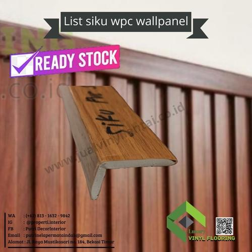 Jual list siku Wpc wallpanel pvc solid warna custom ready stok ...