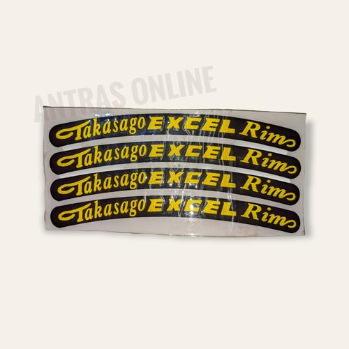 Jual stiker lis velg takasago excel sticker cutting rim velk motor ...