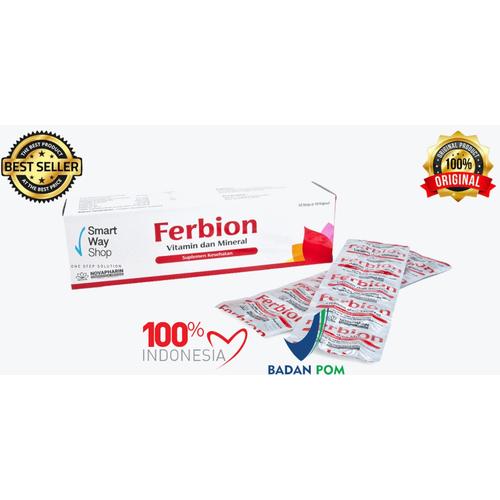 Promo FERBION Multivitamin dan Mineral Untuk Anemia 1 box isi 100 ...