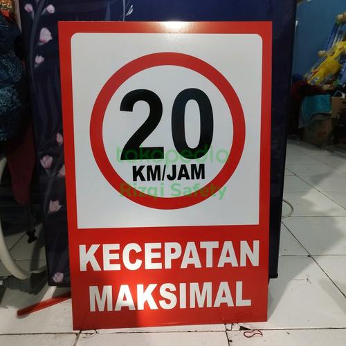 Jual PLAT RAMBU KECEPATAN MAKSIMAL 20KM/JAM UKURAN 40×60cm - Jakarta ...
