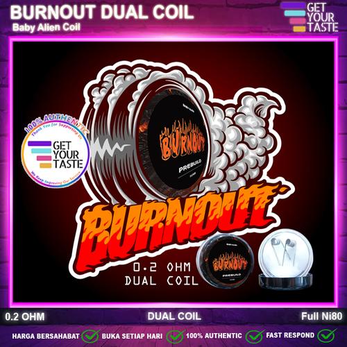 Jual BURNOUT Coil Baby Alien Dual Coil 0.2 OHM Prebuild by Burn Out ...