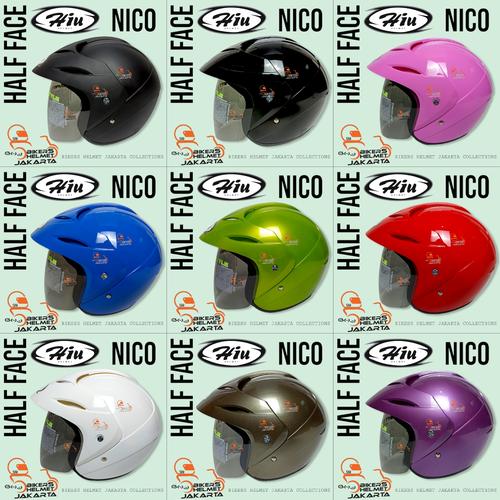 Jual HIU NICO POLOS HELM HALF FACE BIKERS HELMET JAKARTA - Jakarta ...