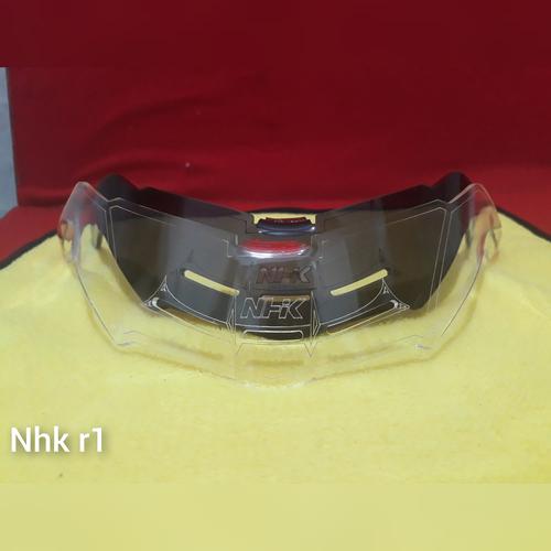 Jual spoiler nhk r1/spoiler helm nhk r1/spoiler r1 - hitam smoke - Kota ...
