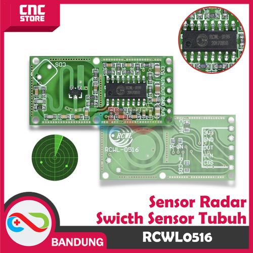 Jual RCWL0516 MICROWAVE RADAR SENSOR SWITCH SENSOR TUBUH RCWL 0516 ...
