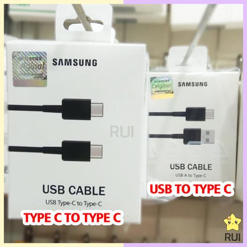 Jual Kabel USB Casan Type C to Type C / Usb to TypeC Charger Data Samsung - Type C to TypeC ...
