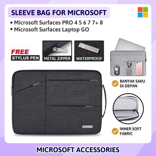 Jual Microsoft Surface Pro 4 5 6 7 7+ Plus 8 GO Tas Sleeve Sarung Case ...