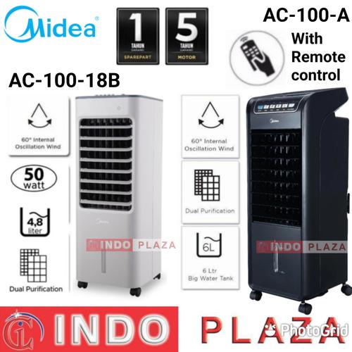 Promo Air cooler Midea AC-100A / AC 100A - AC100-A HITAM, LUAR MEDAN ...