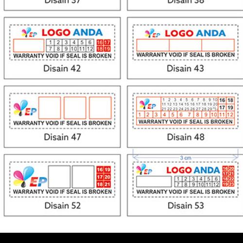 Jual Stiker Segel Garansi Pecah Telor COSTUM KILAT / Segel Pecah Telur ...