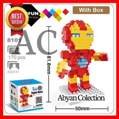 Jual Hasanhe nano block mainan Lego micro bricks AVENGERS SUPER HERO ...
