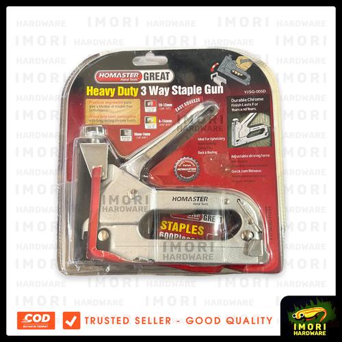 Jual HOMASTER Staple Gun Heavy Duty Staples Tembak Stapler Hekter Sofa ...