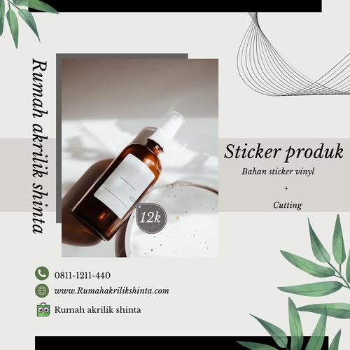 Jual Sticker label produk/kemasan-Bahan sticker vinyl+cutting-anti air ...