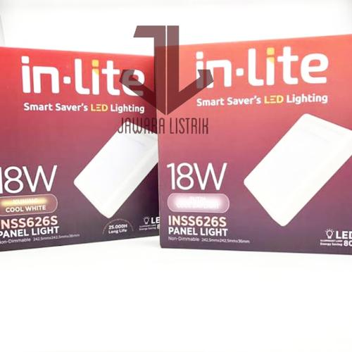 Jual LED PANEL INLITE IN-LITE 18W 18 W WATT KOTAK OUTBOW INSS626S ...