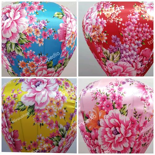 Jual Lampion satin diamond premium motif bunga high quality perpiece ...