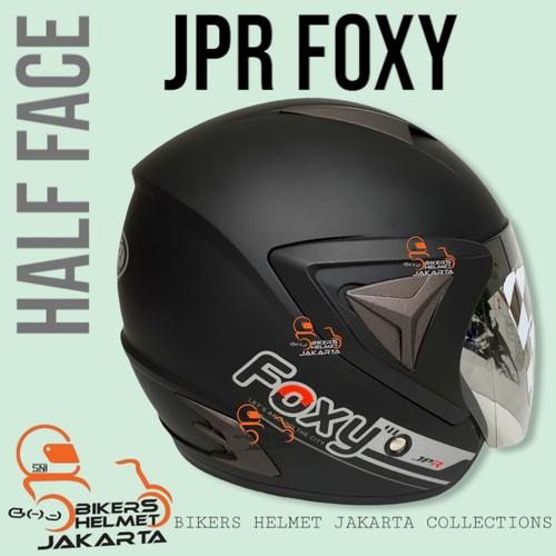 Jual HELM JPR FOXY SOLID BLACK DOFF HALF FACE - Jakarta Utara - BIKERS ...