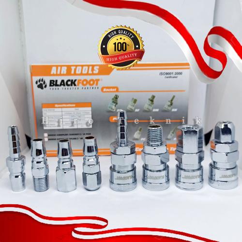 Jual AIR QUICK COUPLER TWO TOUCH BLACKFOOT SOCKET & PLUG SIZE 1/4" TYPE ...