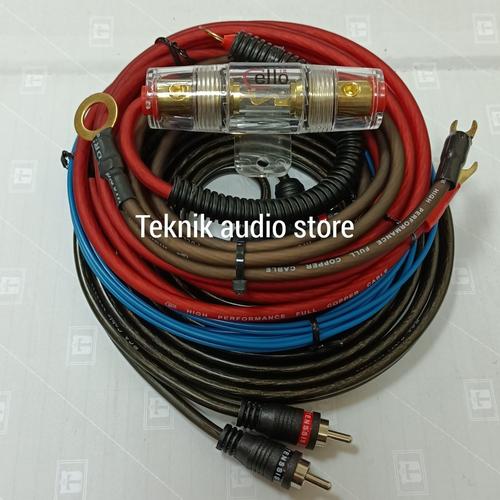 Jual kabel power Cello 10 awg Copper+Kabel rca 3m Copper - Jakarta ...