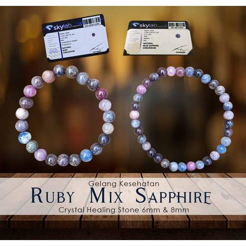 Jual Gelang Kesehatan Ruby Mix Sapphire (GBP543) - 6mm - Jakarta Barat ...