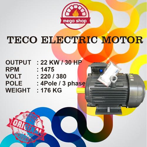 Jual ELECTRIC MOTOR TECO 22KW, 30HP 4POLE - FLANGE MOUNTED - Jakarta Pusat - Mega_shop2019 ...