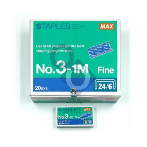 Jual Isi Staples Max Besar No 3-1M / Refill Stapler No 3 / 24/6 1 Pcs ...