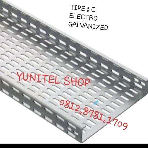 Jual kabel tray/cable tray 500x100x3000mm tipe c elektro galvanize ...
