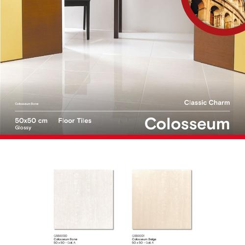 Jual ROMAN KERAMIK LANTAI 50X50 COLOSSEUM SERIES KW.1 - COLOSSEUM BONE ...