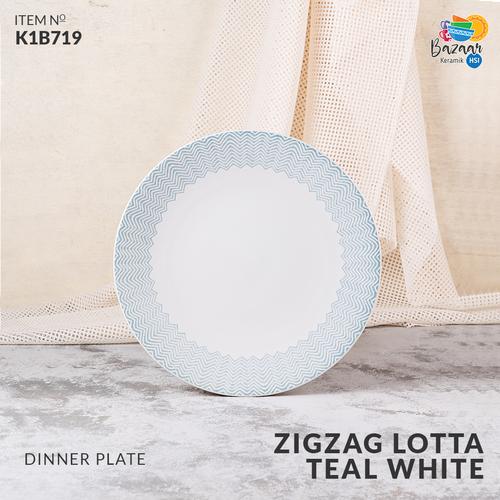 Jual Piring Keramik - Dinner Plate Keramik Piring Makan - Zig Zag Blue - Jakarta Utara - Toko ...