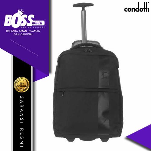 Jual Tas Koper Pria Backpack trolly/Ransel Roda CONDOTTI Original - Abu ...