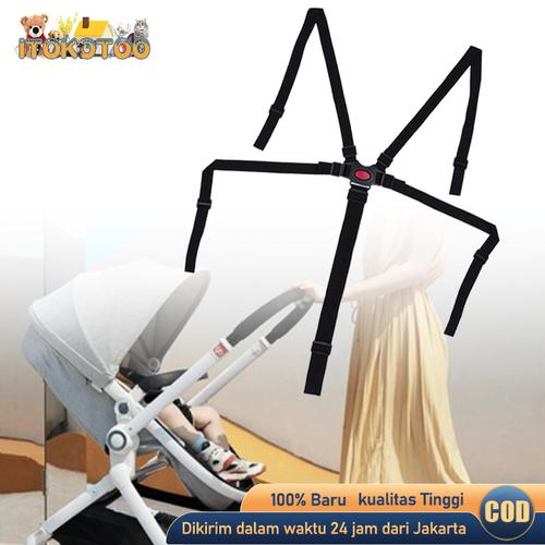 Jual 5 Titik Sabuk Pengaman Stroller Bayi Universal Harness Safe Seat ...
