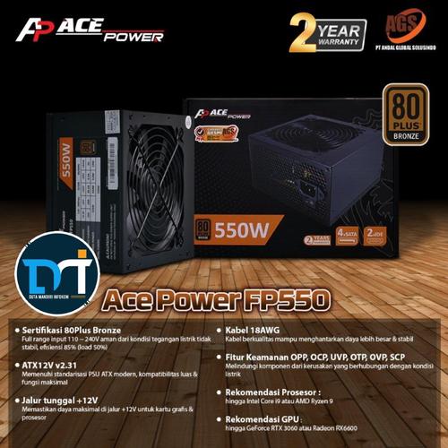 Promo Ace Power FP550 FP650 - 550Watt I 650Watt 80+ Plus Bronze Power ...