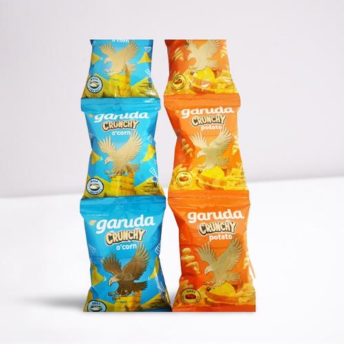 Jual Snack Garuda Crunchy O'corn / potato renceng ( isi 10 ) cemilan ...