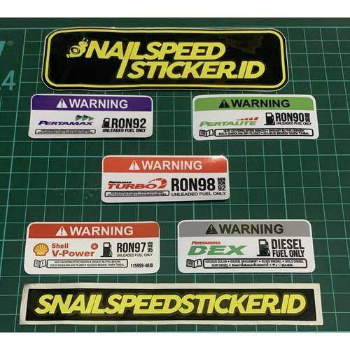 Jual Sticker printing warning bahan bakar pertamax shell pertamax turbo ...