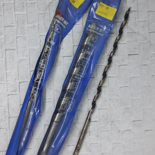 Jual Mata bor kayu panjang auger bit 6 8 10 mm solid center wood drill ...