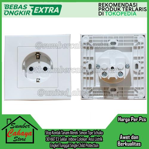 Jual Stop Kontak Tanam Merek Simon Tipe Schuko 301687 Inbow ...