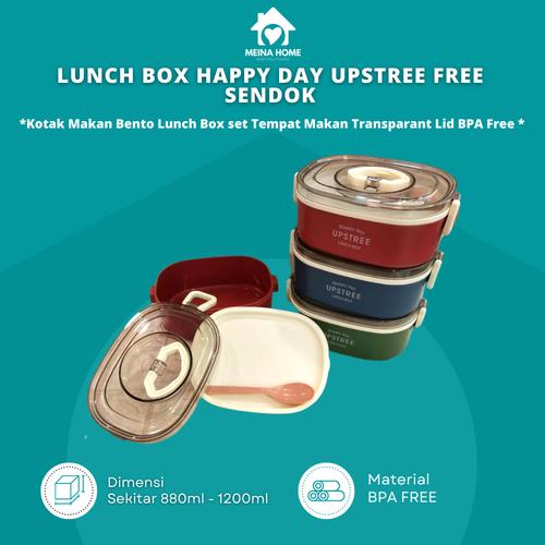 Jual KOTAK MAKAN SET BENTO / PERALATAN MAKAN SET LUNCH BOX 2 SUSUN + SENDOK - Jakarta Barat ...