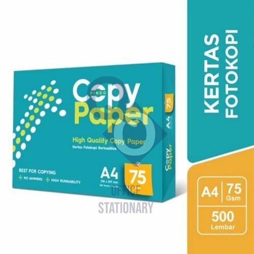 Jual KERTAS HVS A4 75 GRAM COPY PAPER FOTOCOPY PUTIH A4 75 GSM Satu RIM ...