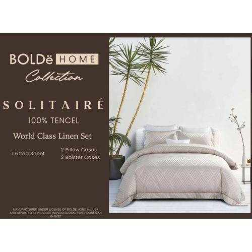 Jual BOLDe Home Bed Sheet Solitaire 160 Queen - Abu-abu - Kota ...