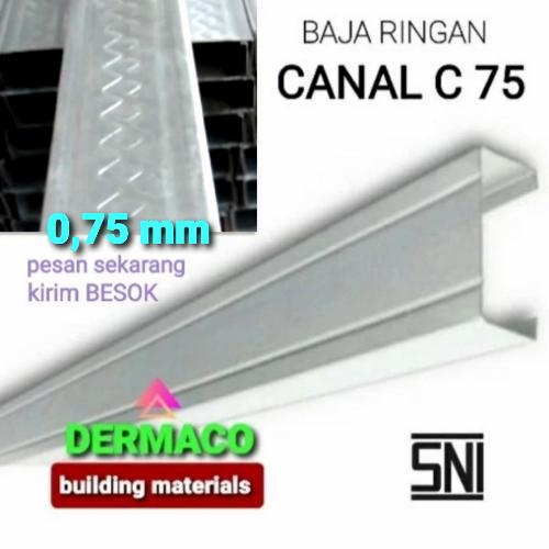Jual CANAL C 75 BAJA RINGAN 0,75 mm / CNP 75 / C TRUSS BAJA RINGAN ...