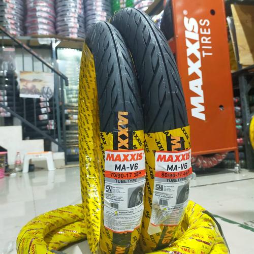 Jual paket Ban Motor MAXXIS MA V6 70/90 80/90 R17 Tube Type / Bukan ...